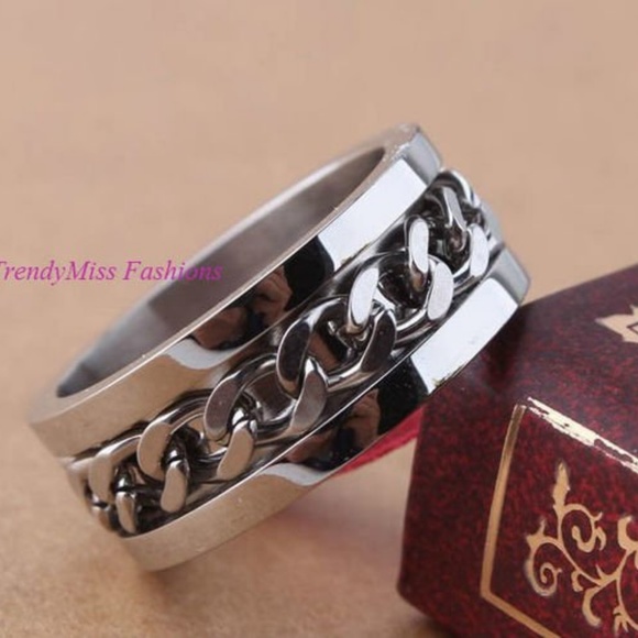 Jewelry | 525 Biker Chain Stainless Steel Rotating Band 54 | Poshmark